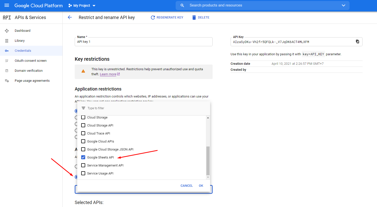 Google Sheets Connector - Piotnet Forms