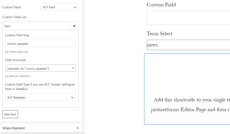 Front-end Post Submission, Editing - Piotnet Forms