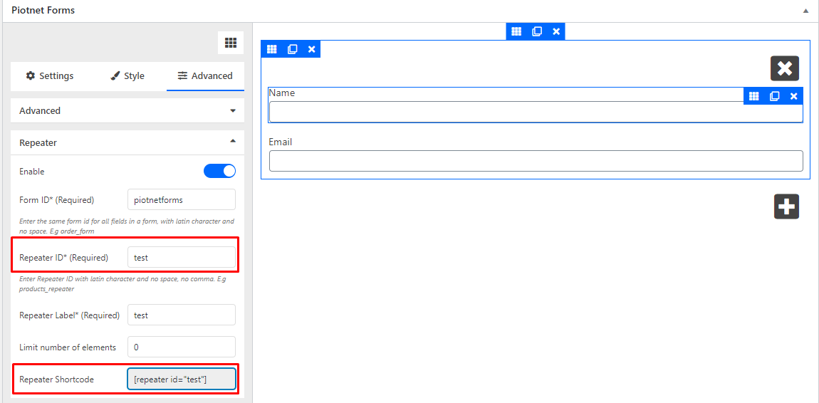 Repeater Fields Multi Level Nested - Piotnet Forms Repeater Fields Multi Level Nested - Piotnet Forms