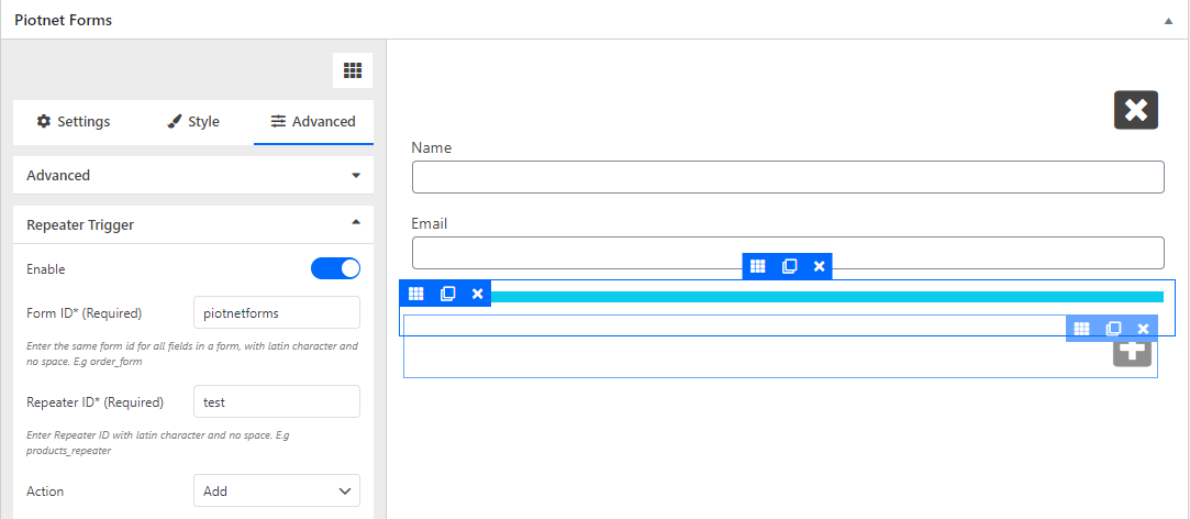 Repeater Fields Multi Level Nested - Piotnet Forms Repeater Fields Multi Level Nested - Piotnet Forms