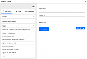 Register and Login Form Builder - Piotnet Forms