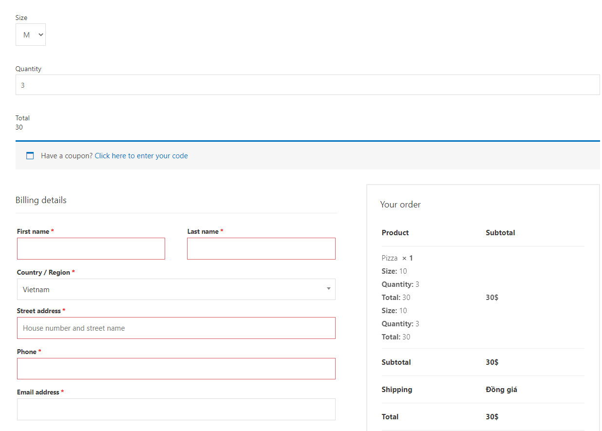 Woocommerce One Page Checkout Piotnet Forms