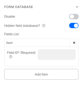 Form Database - Piotnet Forms