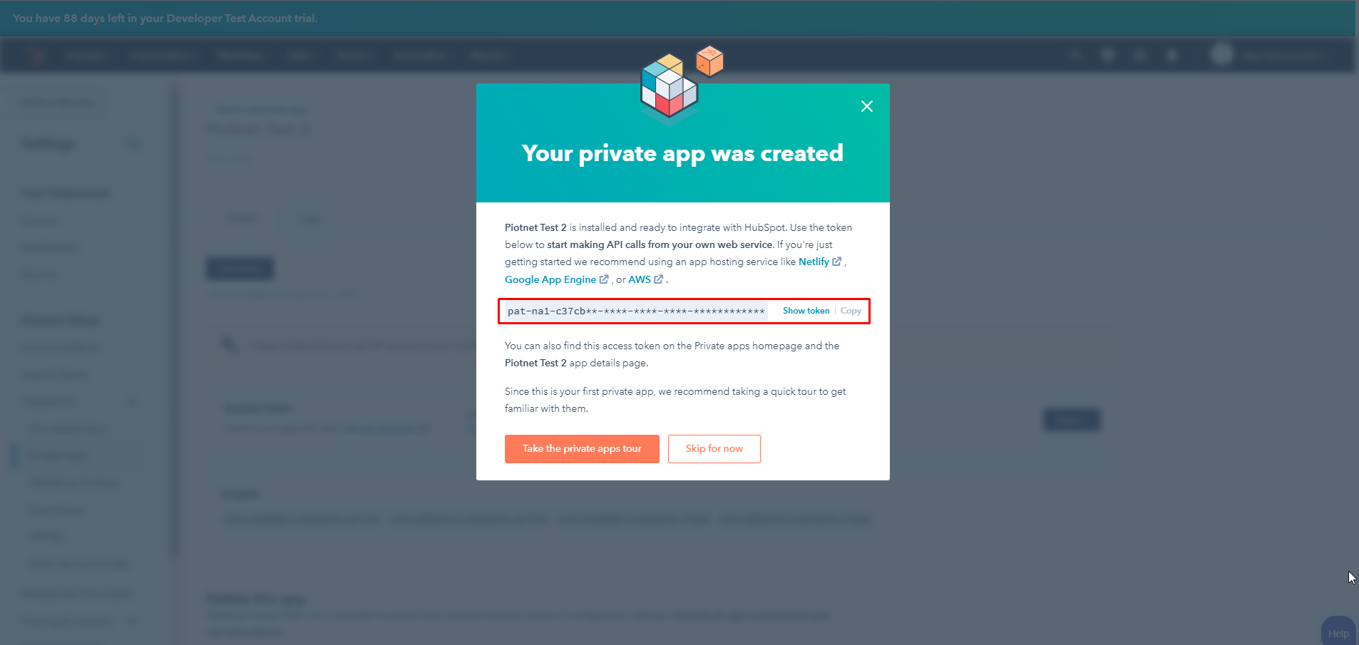 Hubspot Integration - Piotnet Forms